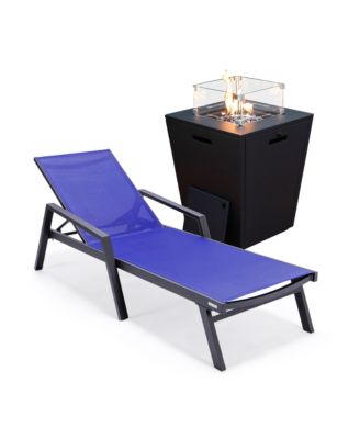 Click here for Leisuremod Black Aluminum Outdoor Patio Chaise Lou... prices