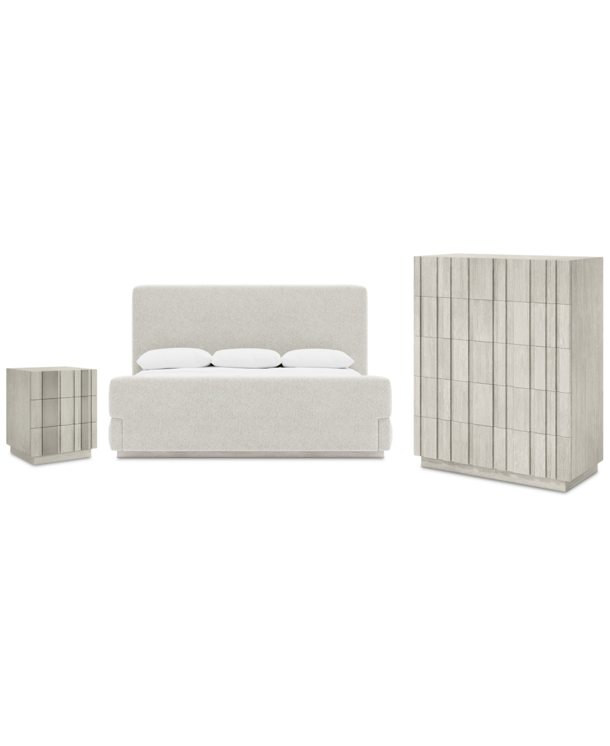 Click here for Tempo 3-Pc. Set (King Bed  Chest & 24 Nightstand) prices