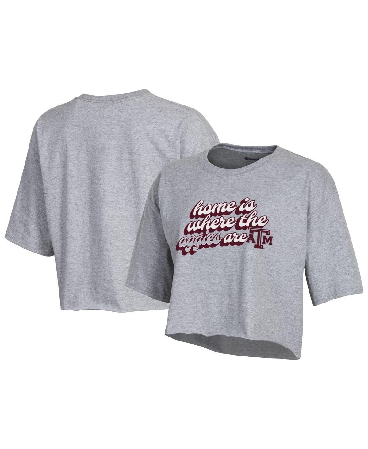 Click here for Champion Womens Gray Texas A&M Aggies Boyfriend Cr... prices