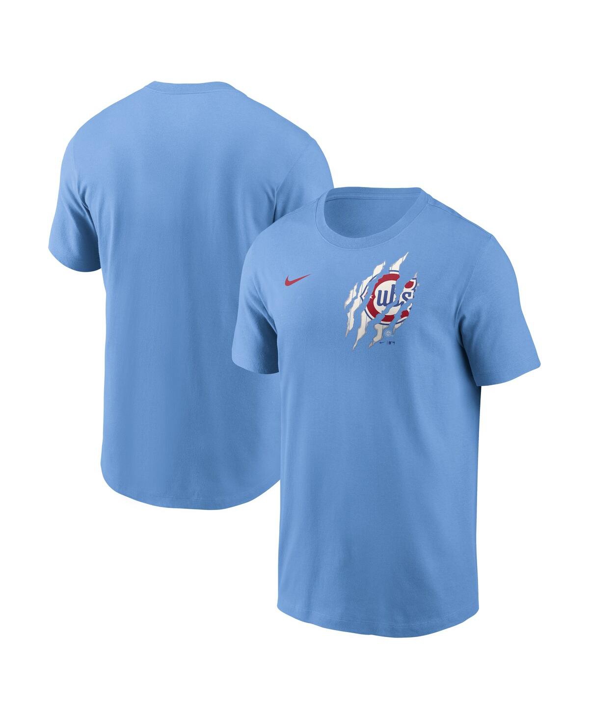 Click here for Nike Mens Light Blue Chicago Cubs Alt Pinstripe T-... prices