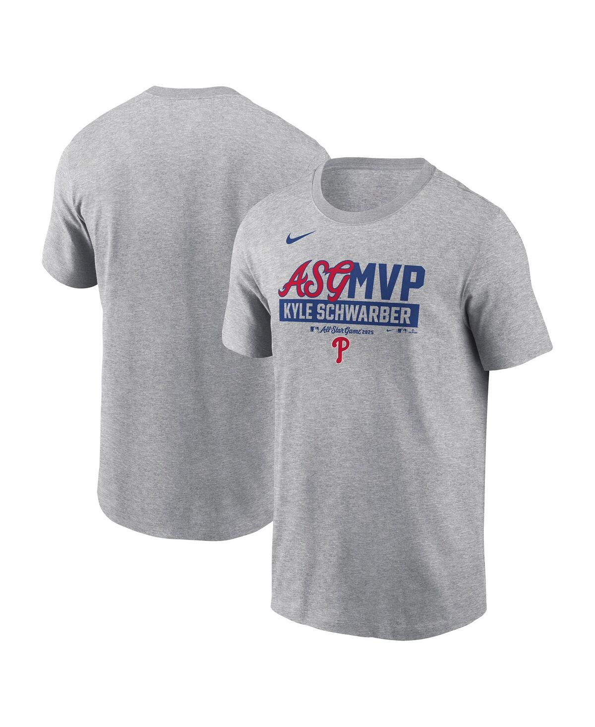 Click here for Nike Mens Kyle Schwarber Heather Gray Philadelphia... prices