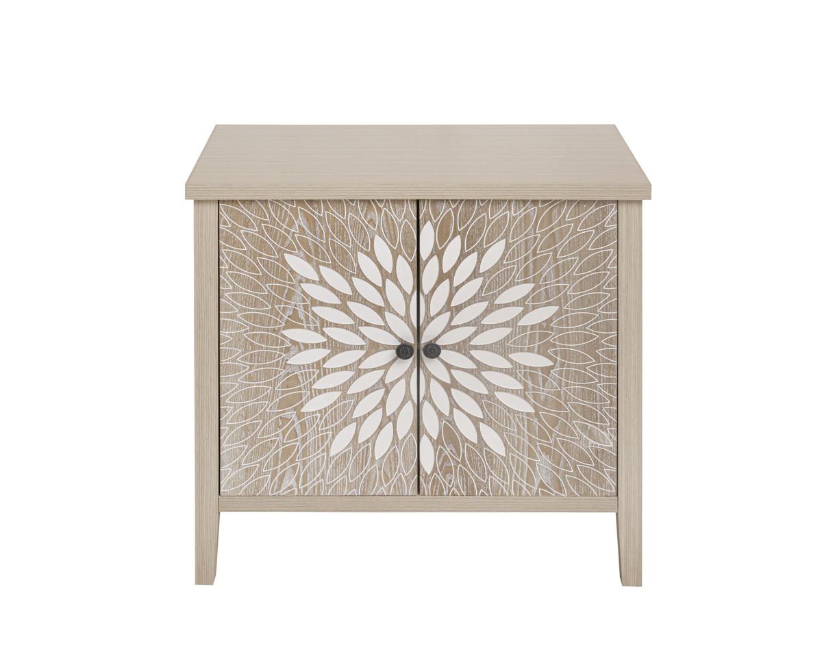 Click here for Casainc 2-Door Carved Storage Cabinet with Adjusta... prices