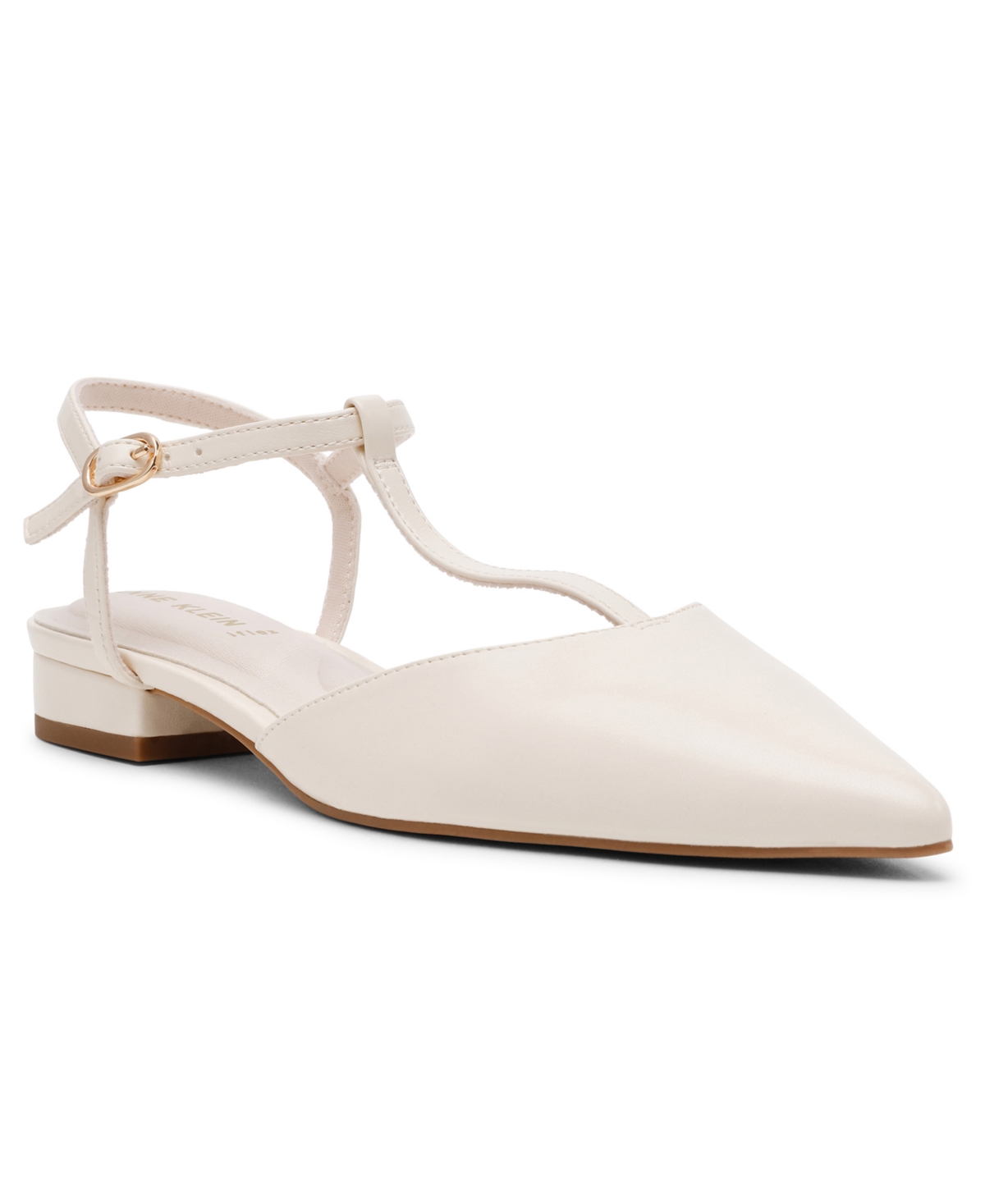 Click here for Anne Klein Womens Emily T-Strap Pointed Toe Flats... prices