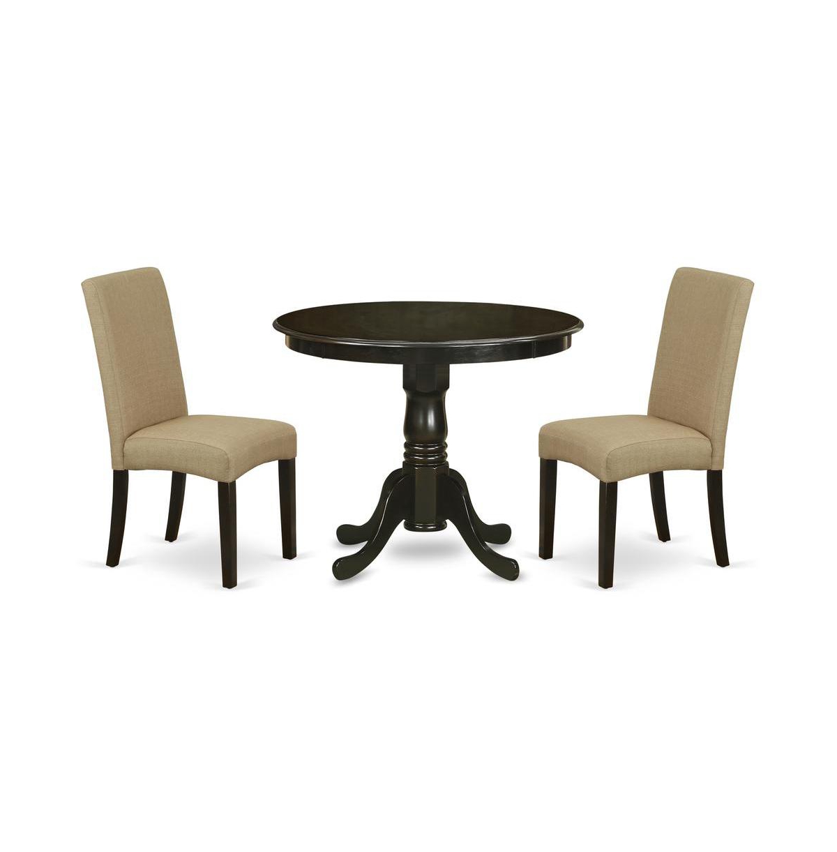 Click here for East West Furniture Dining Room Set Cappuccino - C... prices
