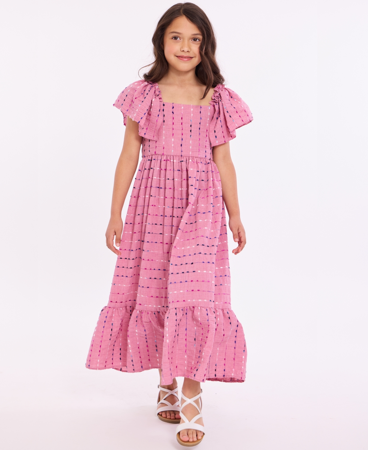 Click here for Bonnie Jean Big Girls Slub Midi Dress - Pink prices