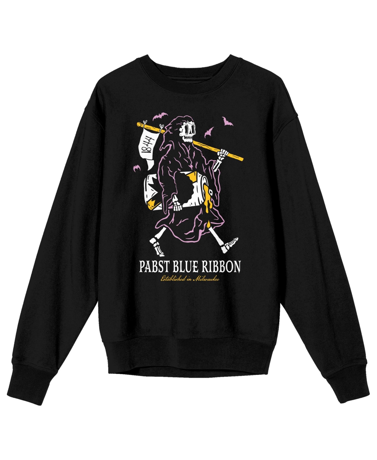 Click here for Pabst Blue Ribbon Mens Grim Reaper Enjoying a Beer... prices
