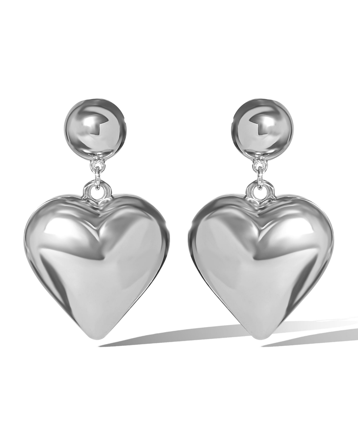 Click here for Jessica Simpson Puffy Heart Statement Stud Earring... prices