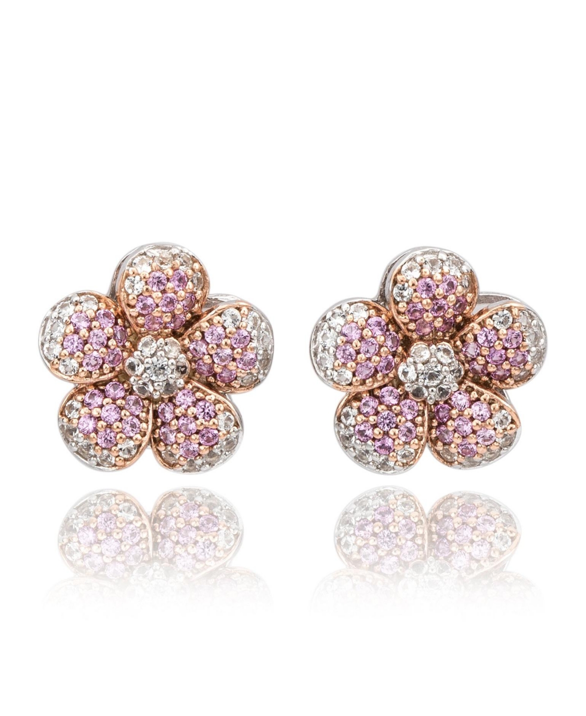 Click here for Suzy Levian Sterling Silver Sapphire Created White... prices