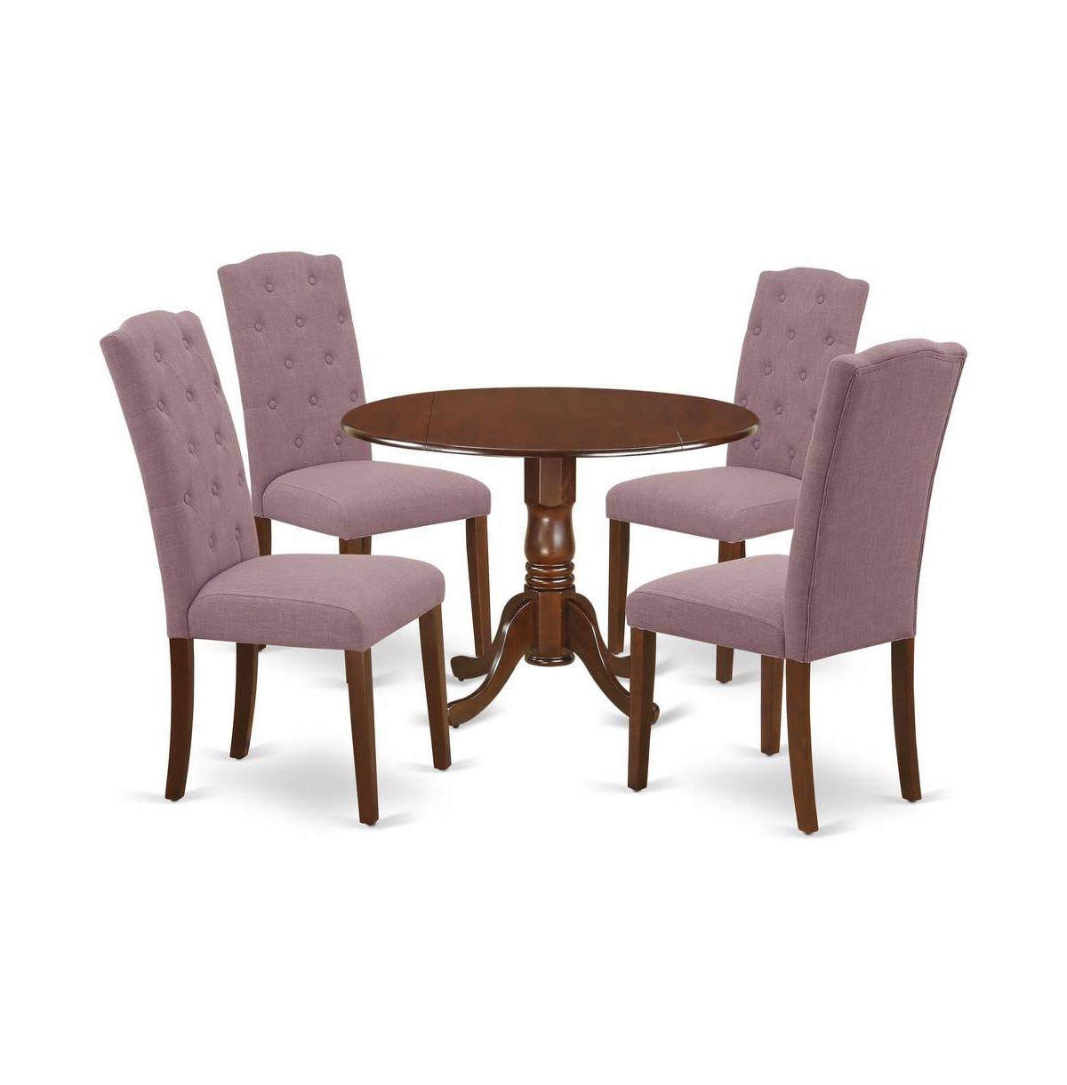 Click here for East West Furniture Dining Room Set Mahogany - Mah... prices