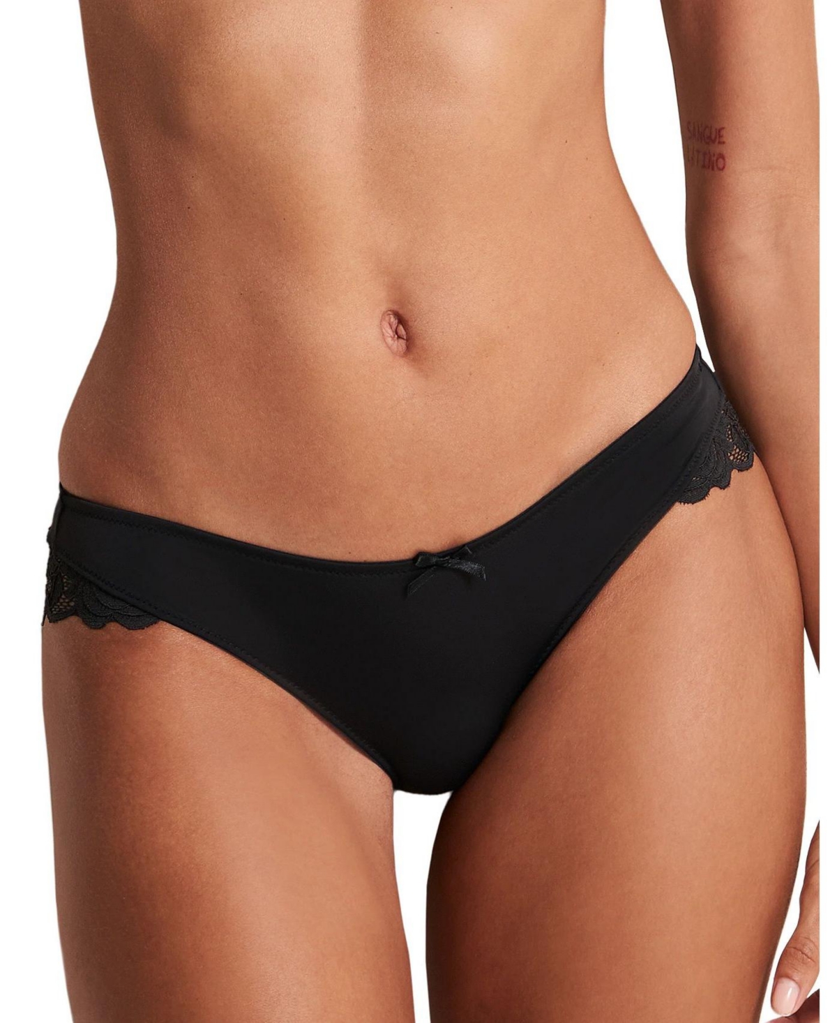 Click here for Adore Me London Womens Thong Panty - Black prices