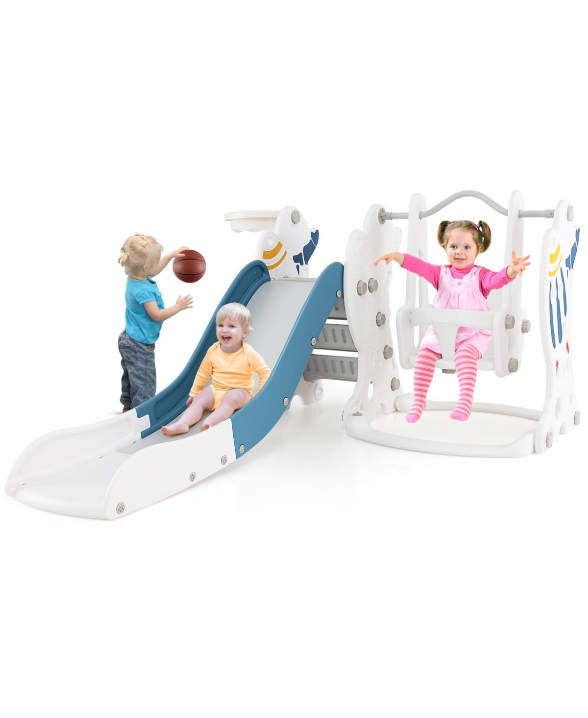 Click here for Akiudex 4 in 1 Indoor Slide Swing Climber and Bask... prices