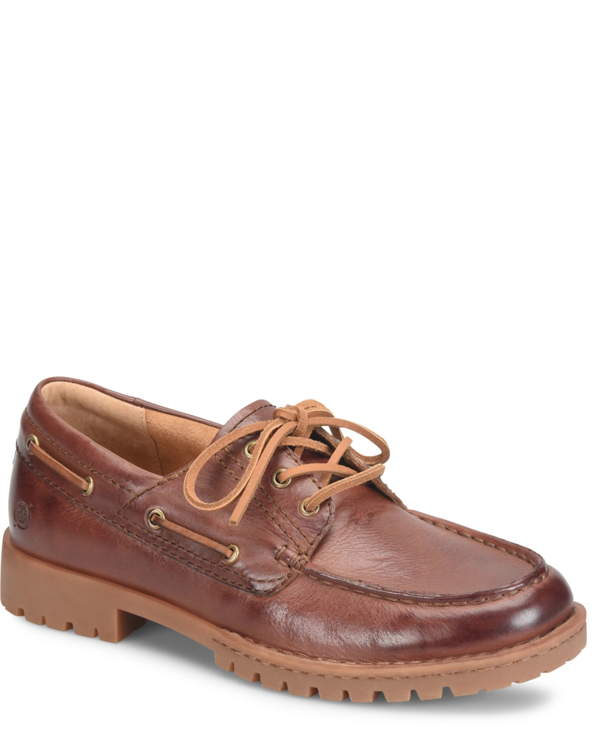 Click here for Born Mens Explorer Eye Boat Shoe - Tan prices