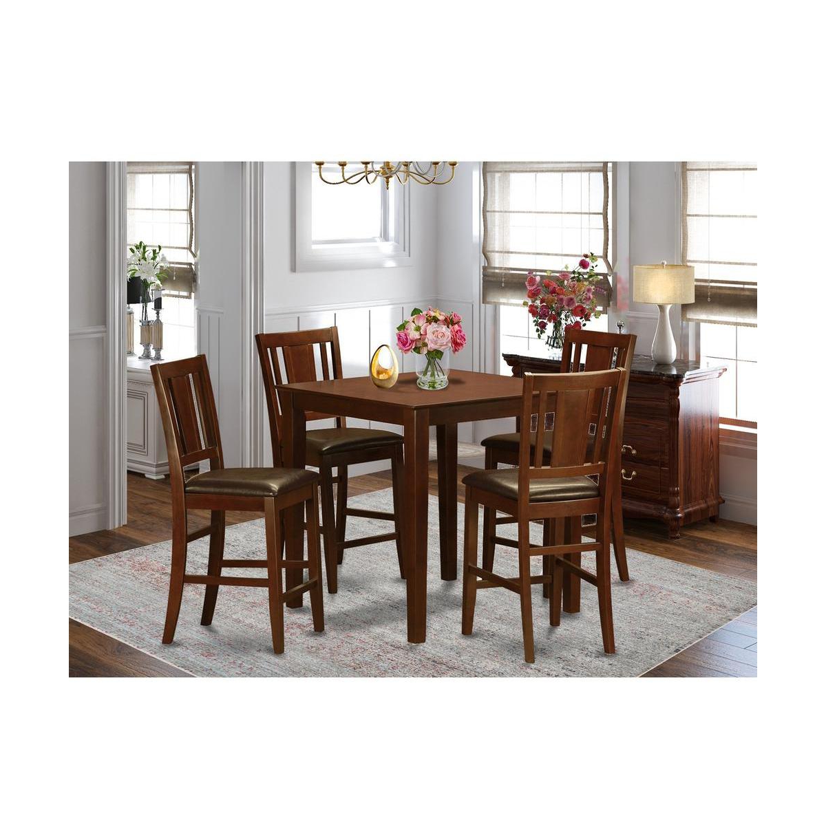 Click here for East West Furniture 5 Pc pub Table set-counter hei... prices
