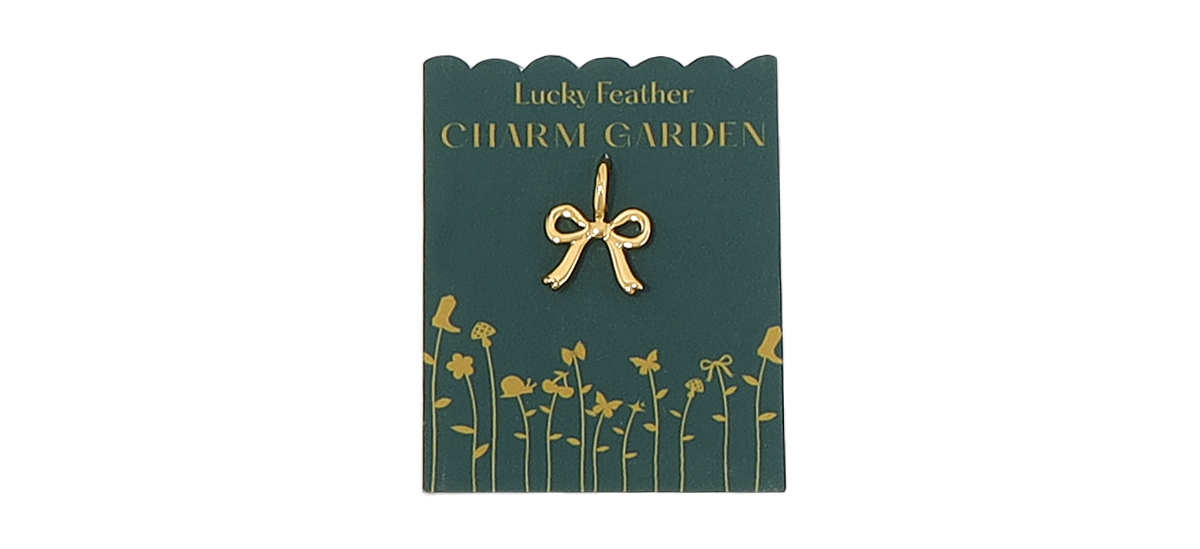 Click here for Lucky Feather Charm Garden - Gold - Bow Charm prices