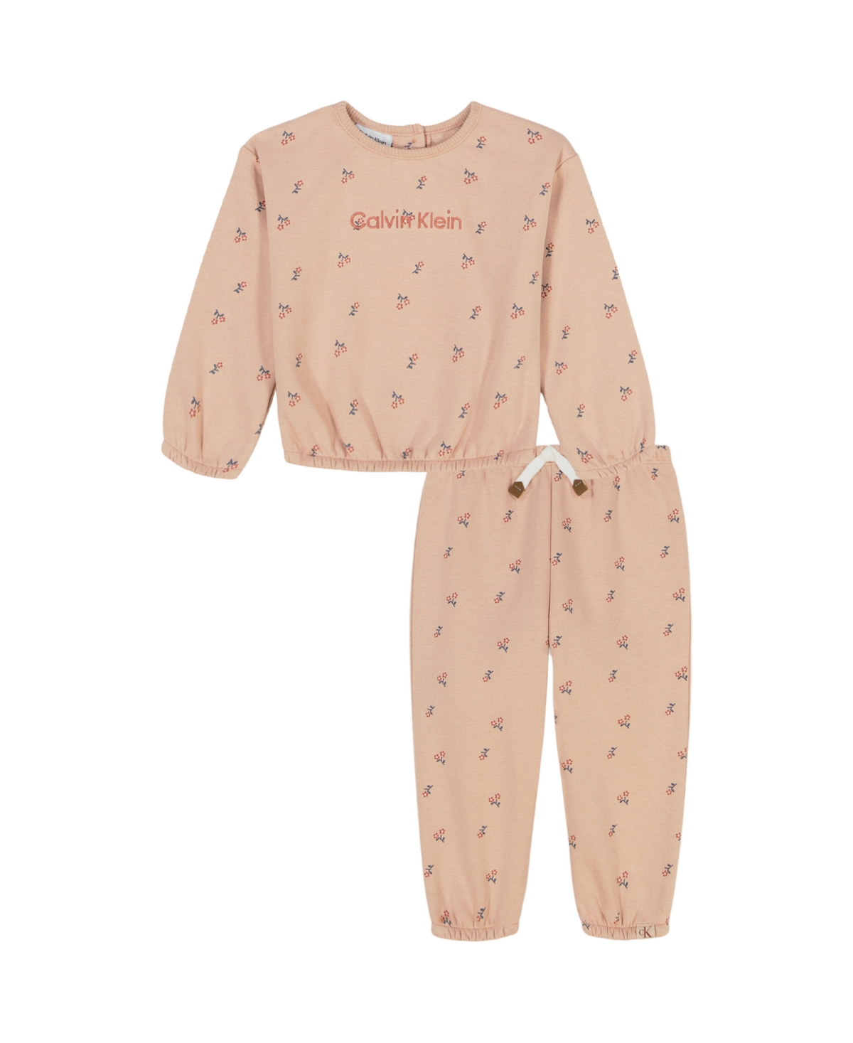 Click here for Calvin Klein Baby Girls 2-Piece Printed Long Sleev... prices