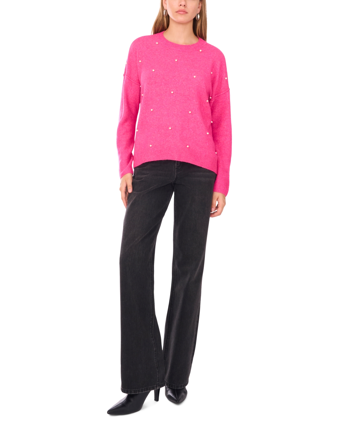 Click here for Sam & Jess Womens Embellished Pearl Crewneck Sweat... prices