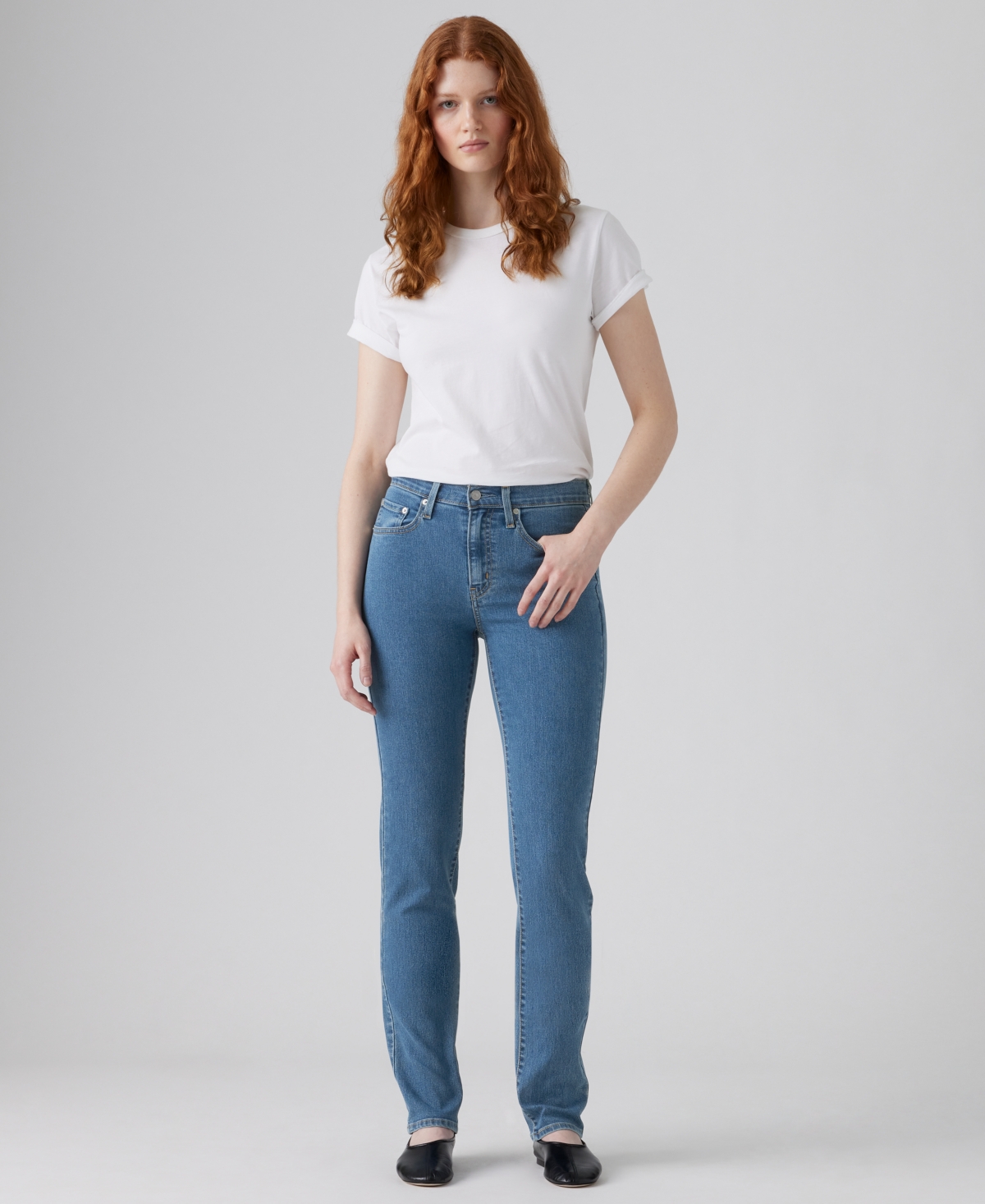 Click here for Levis Womens 724 Straight-Leg Jeans - Rolling Rive... prices