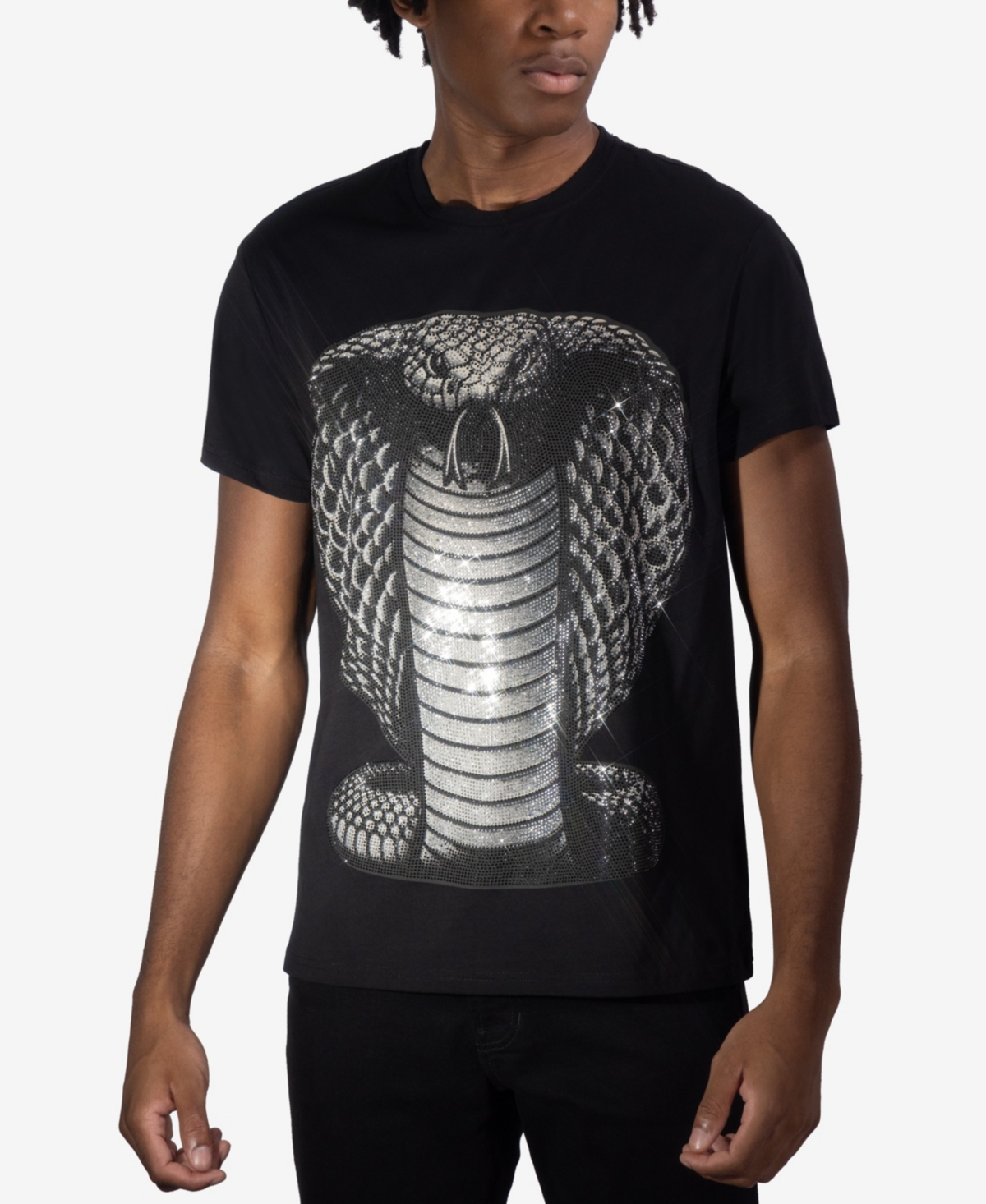 Click here for Heads Or Tails Mens Rhinestone Graphic T-Shirt - B... prices