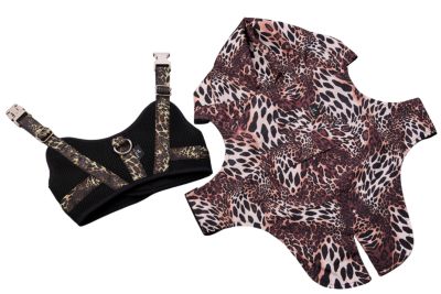 Natori Leopard Raincoat Harness Set L