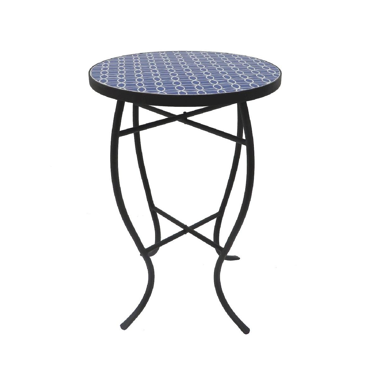 Click here for Jiallo Mosaic Alpine Accent Table - Blue prices