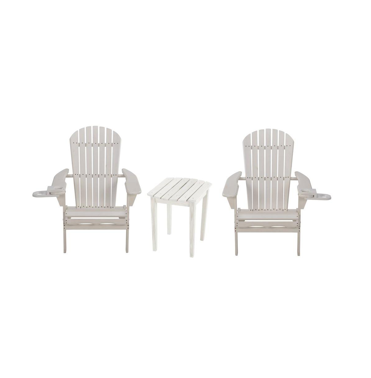 Click here for Jiallo Foldable Adirondack Chair With Cup Holder B... prices