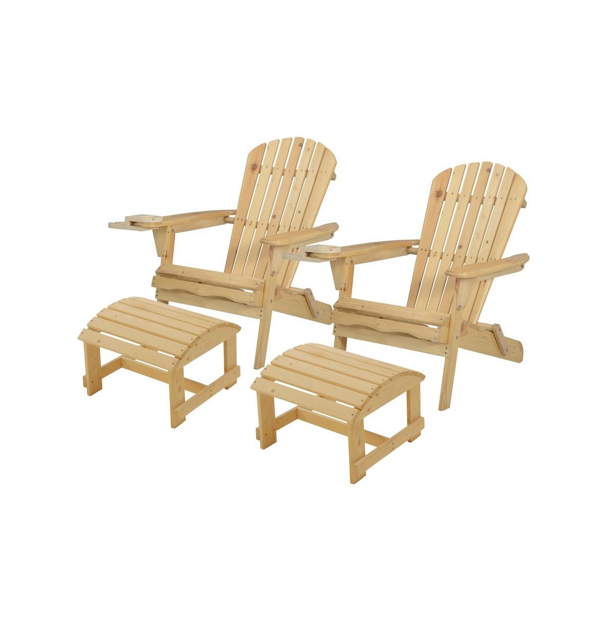 Click here for Jiallo Foldable Adirondack Chair With Cup Holder C... prices