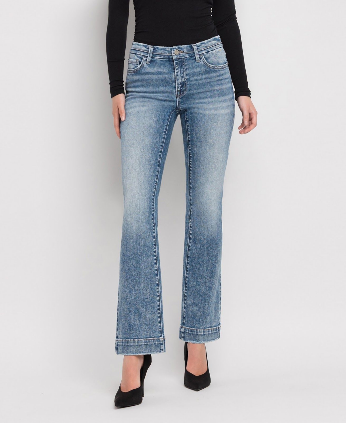 Click here for Vervet Womens Mid Rise Bootcut Jeans - Mount bruce... prices