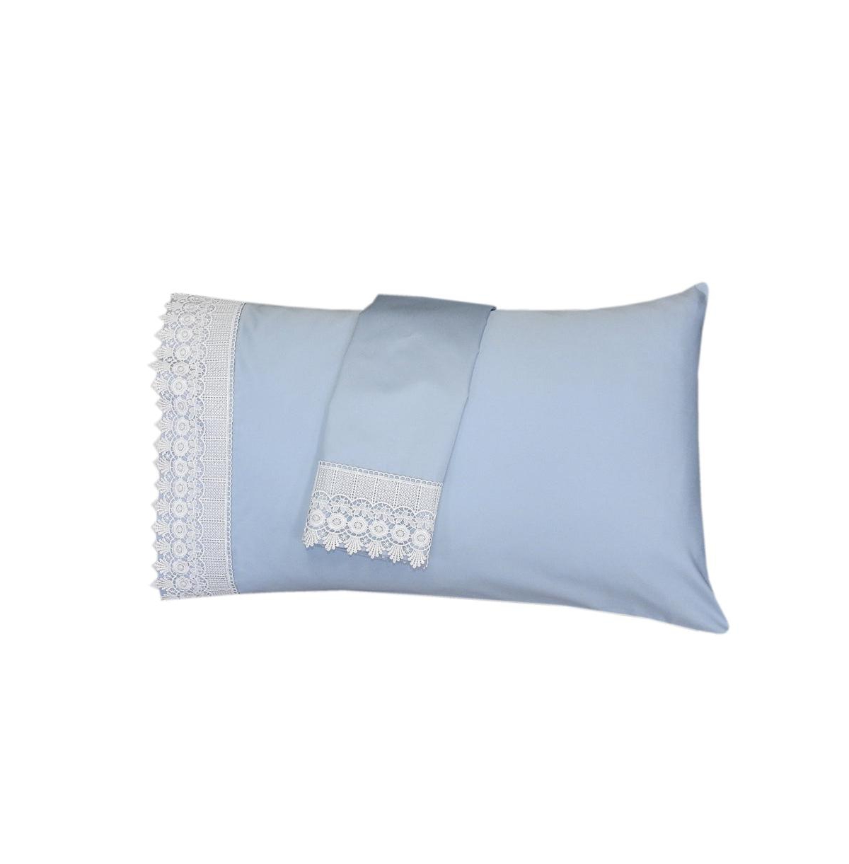 Click here for Embellished 4-Inch Lace Trim Pillowcases (Pair) Lu... prices
