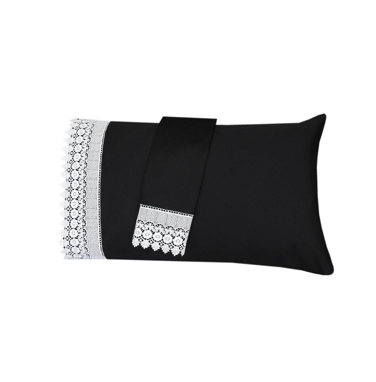 Click here for Embellished 4-Inch Lace Trim Pillowcases (Pair) Lu... prices