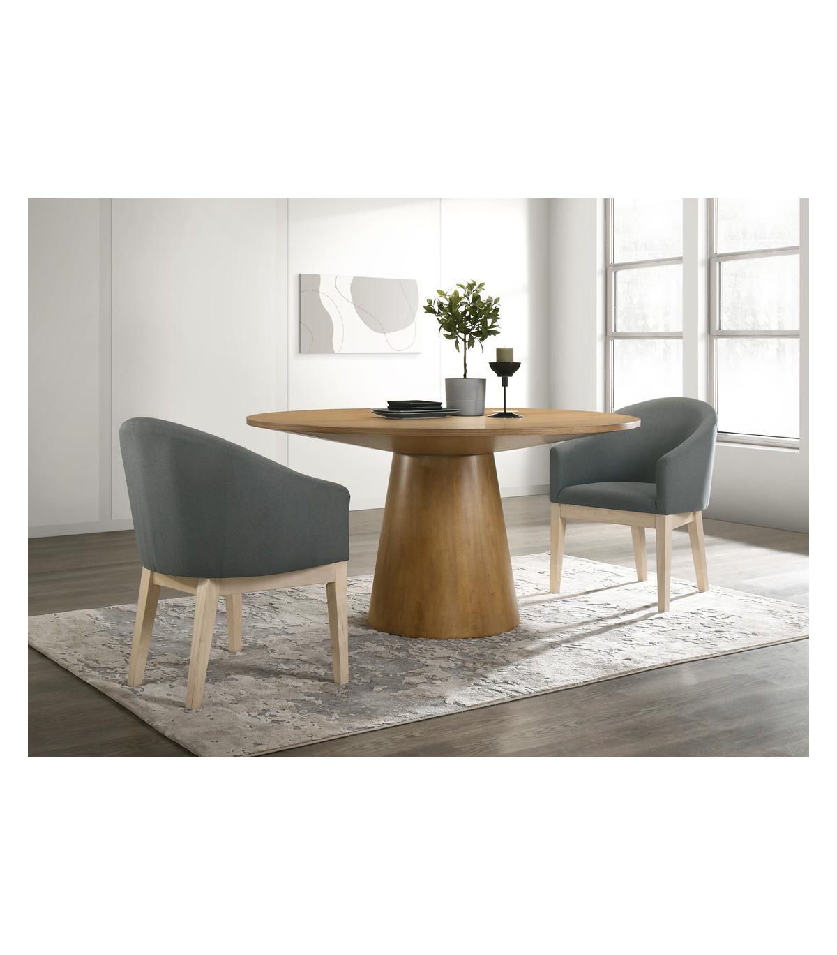 Click here for Homlux Driftwood Finish 3 Piece 59"W Round Di... prices