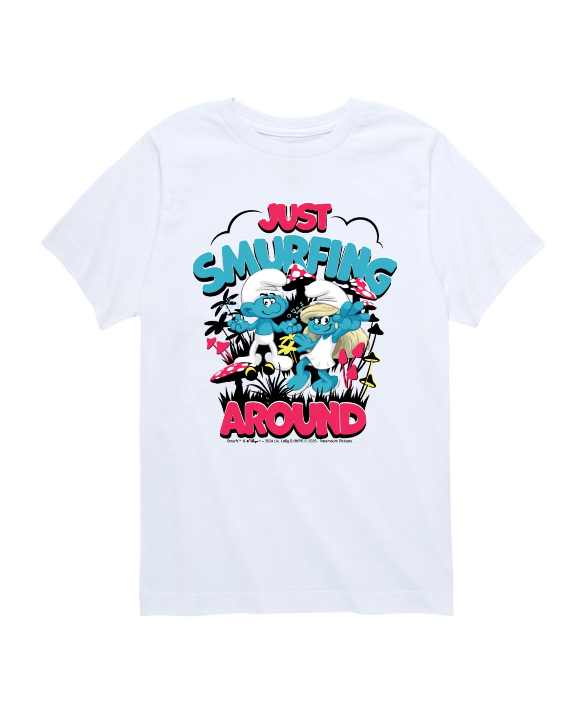 Click here for Smurfs Big Boys Just Smurfing Around Graphic T-Shi... prices