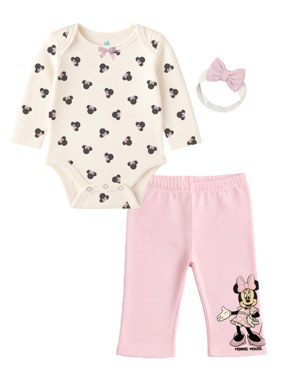 Click here for Disney Baby Girls 3-Piece Minnie Bodysuit  Creeper... prices