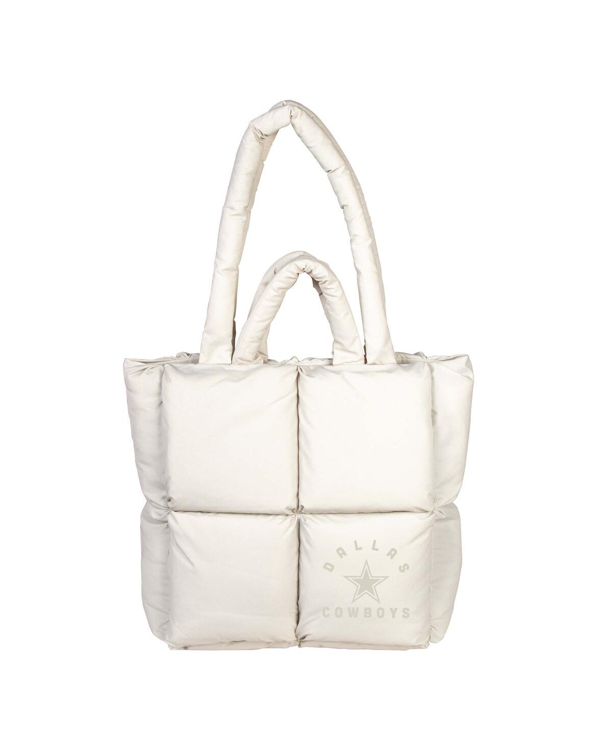Click here for Logo Brands Tan Dallas Cowboys Puff Tote Handbag -... prices