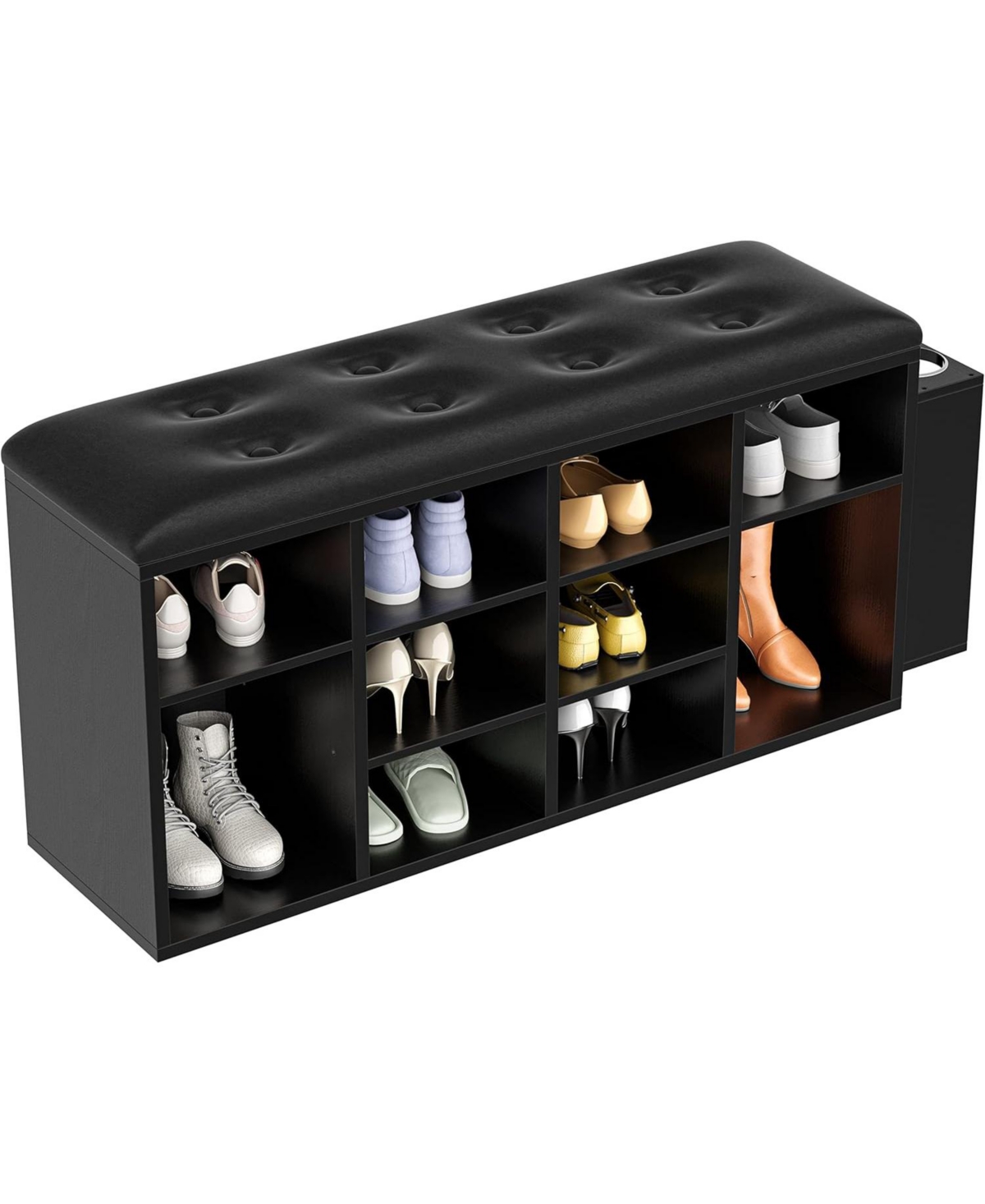 Click here for Ironck Shoe Bench  Ten Cubbies Storage Entryway Be... prices