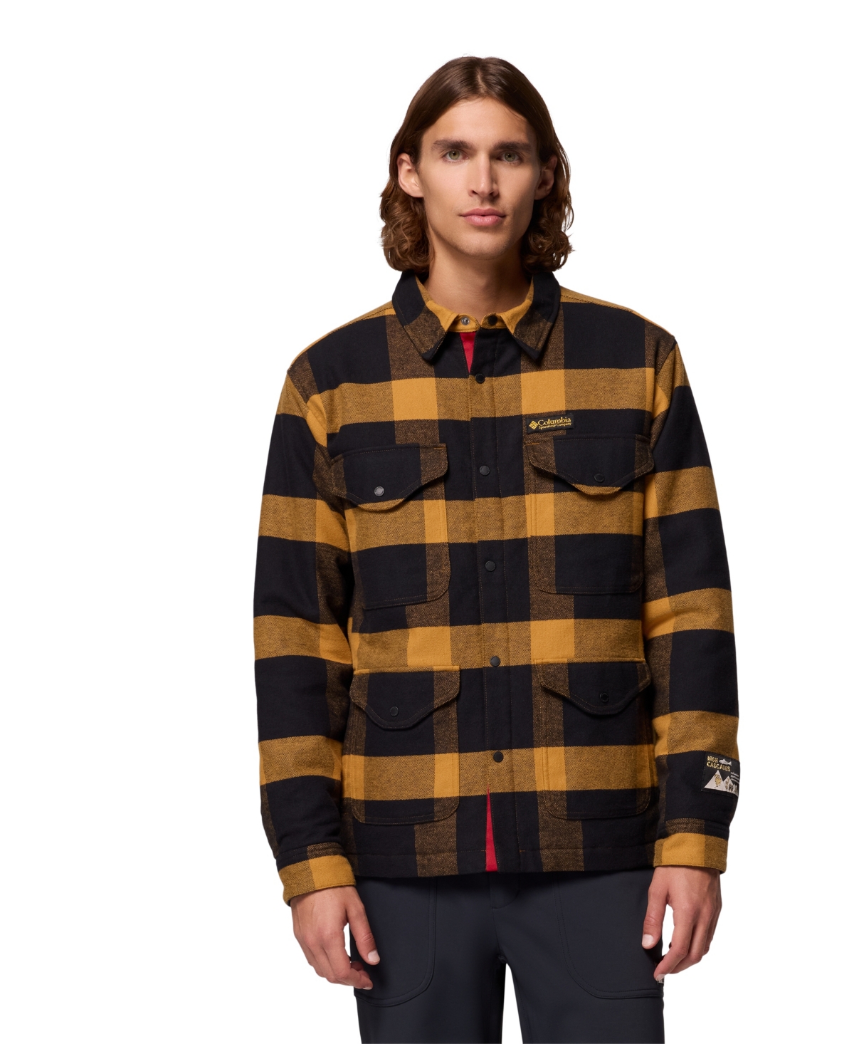 Click here for Columbia Mens High Cascades Shirt Jacket - Maple s... prices