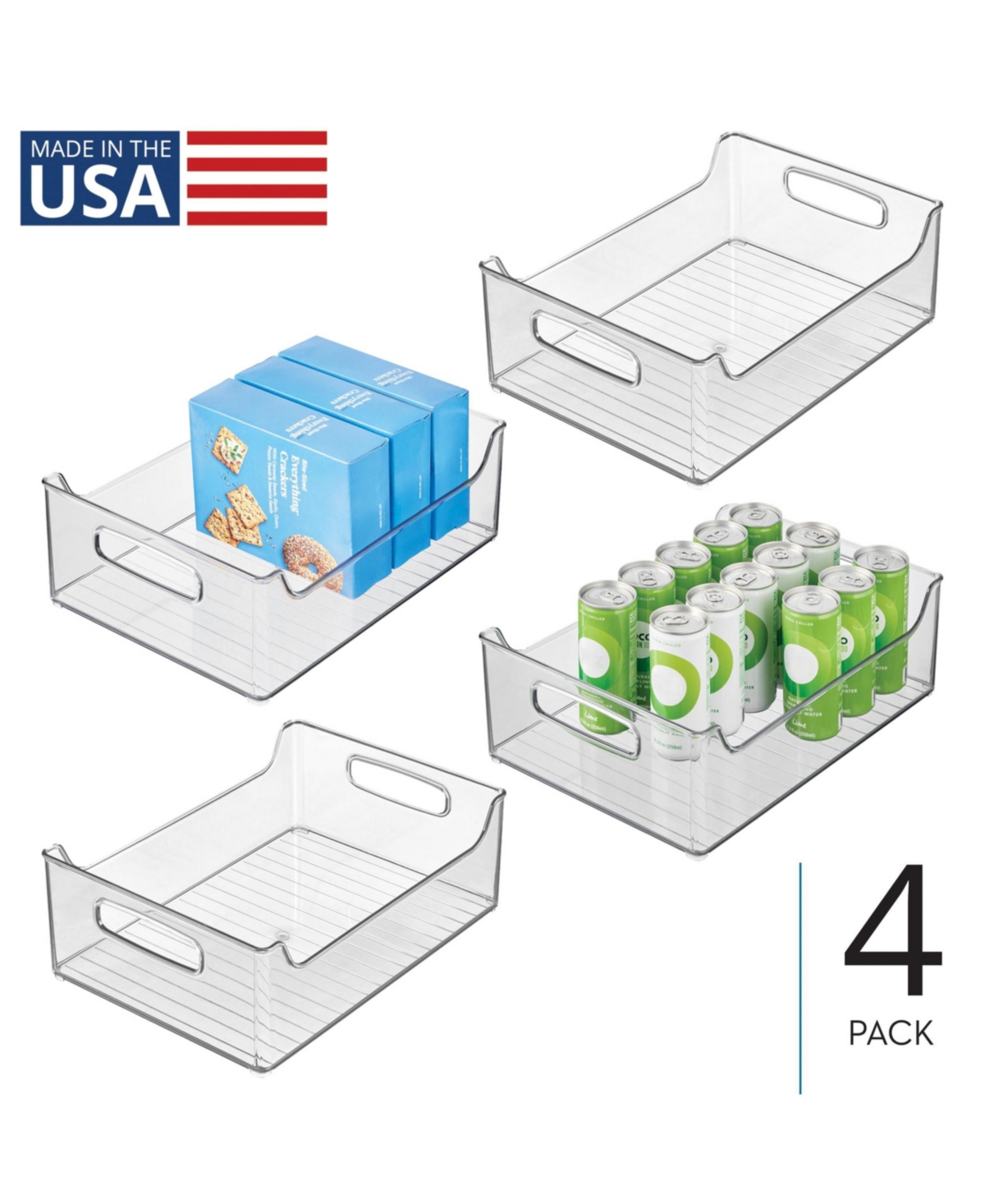 Click here for iDesign Plastic Stackable Pantry Bin with Handles... prices