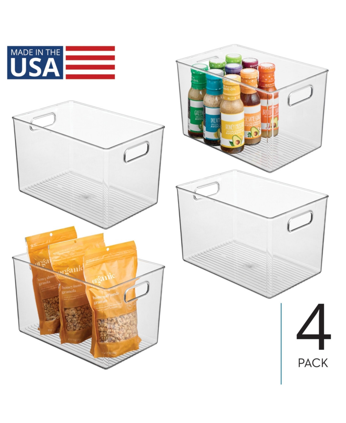 Click here for iDesign Plastic Storage Bin with Handles - Set of... prices