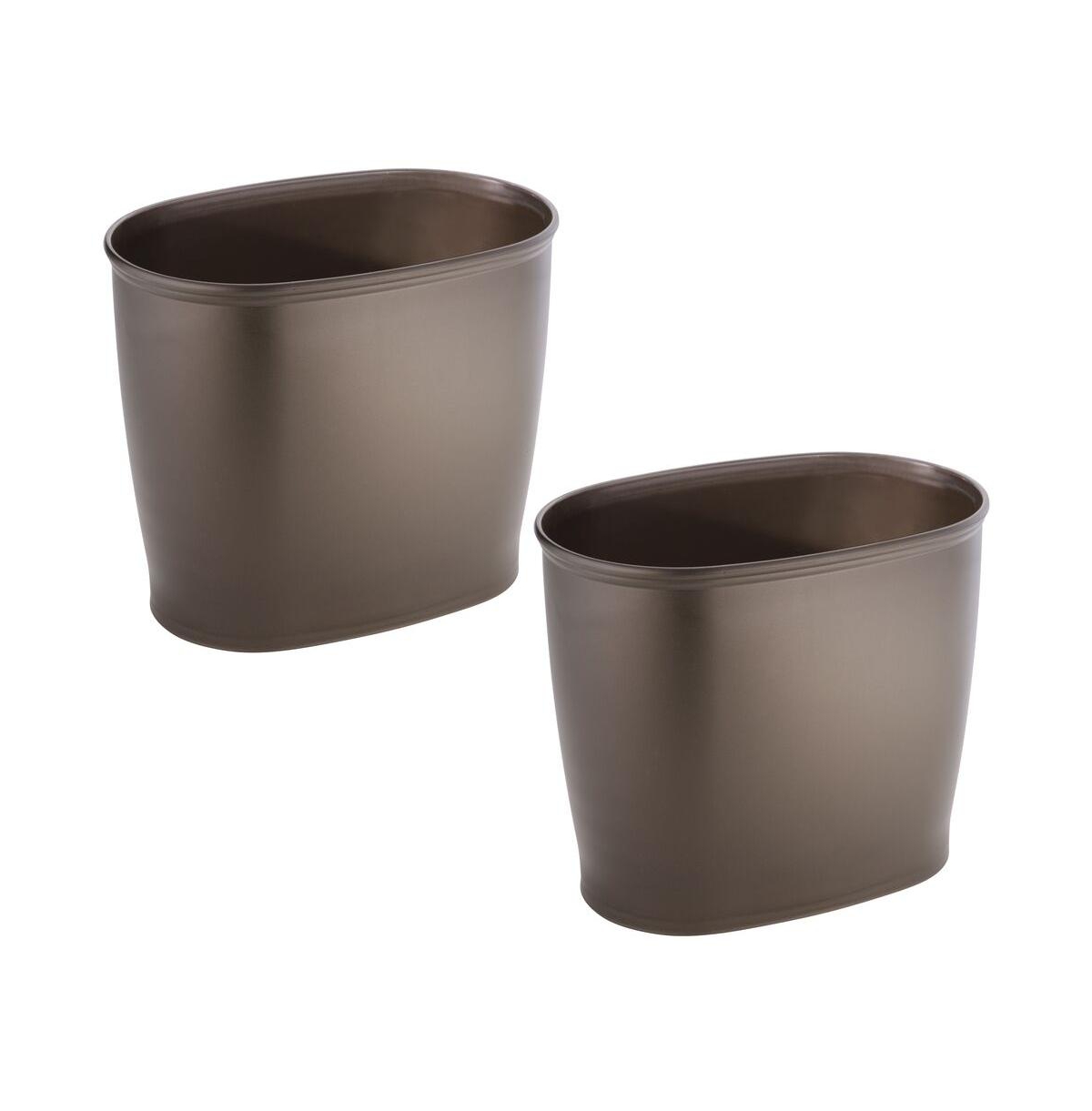 Click here for iDesign Small Oval Plastic Bathroom Trash Can  Set... prices