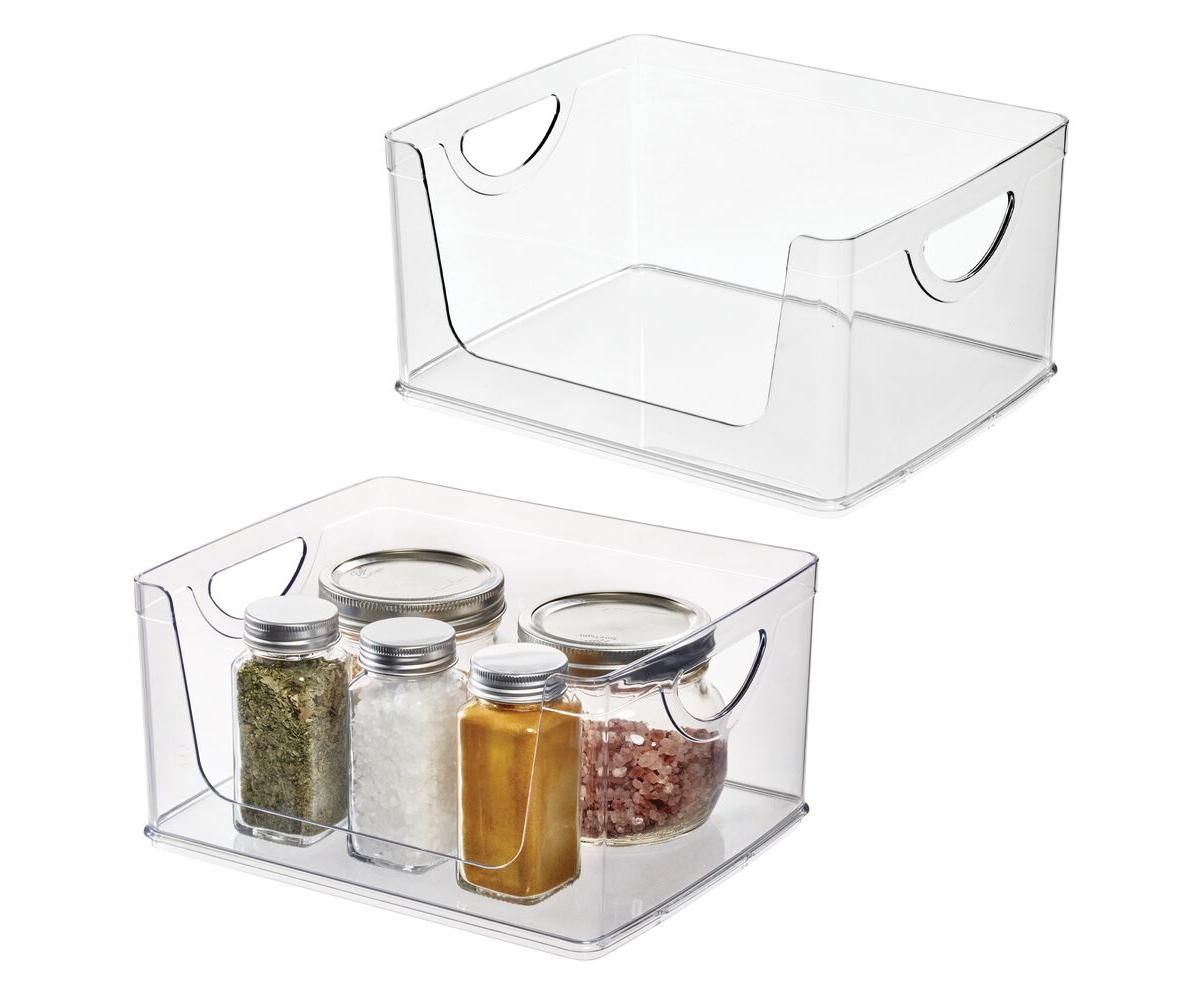 Click here for iDesign Stackable Open-Front Bin with Handles  Set... prices