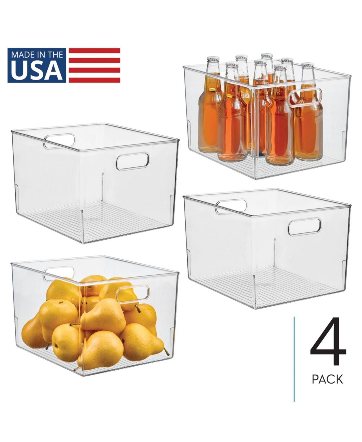 Click here for iDesign Plastic Storage Bin with Handles - Set of... prices