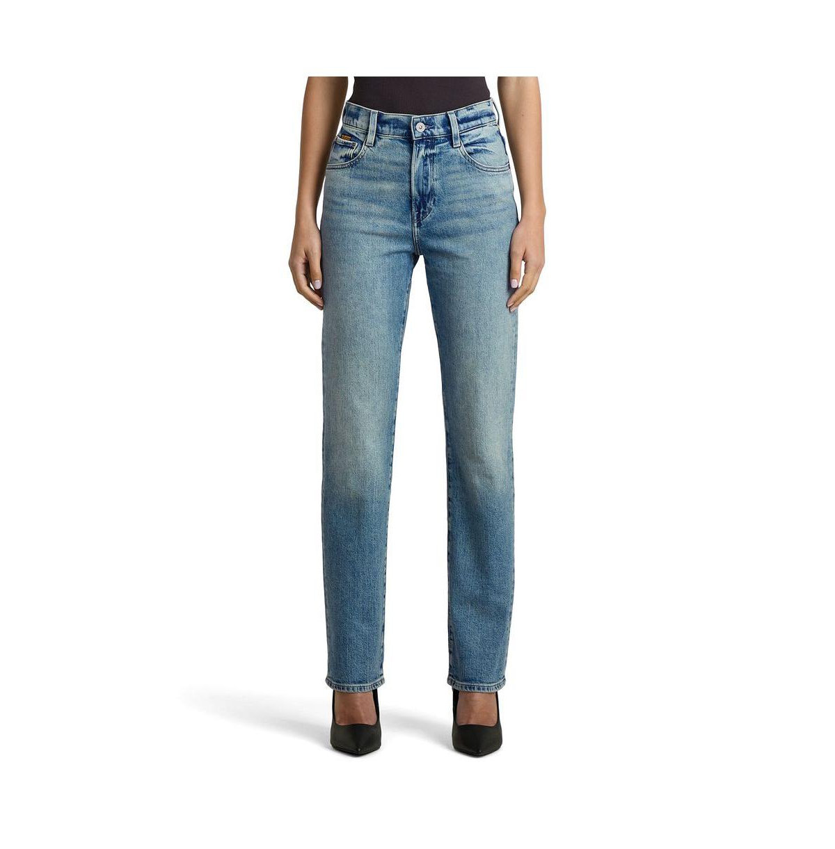 Click here for G-Star Womens Viktoria High Straight Jeans - Antiq... prices