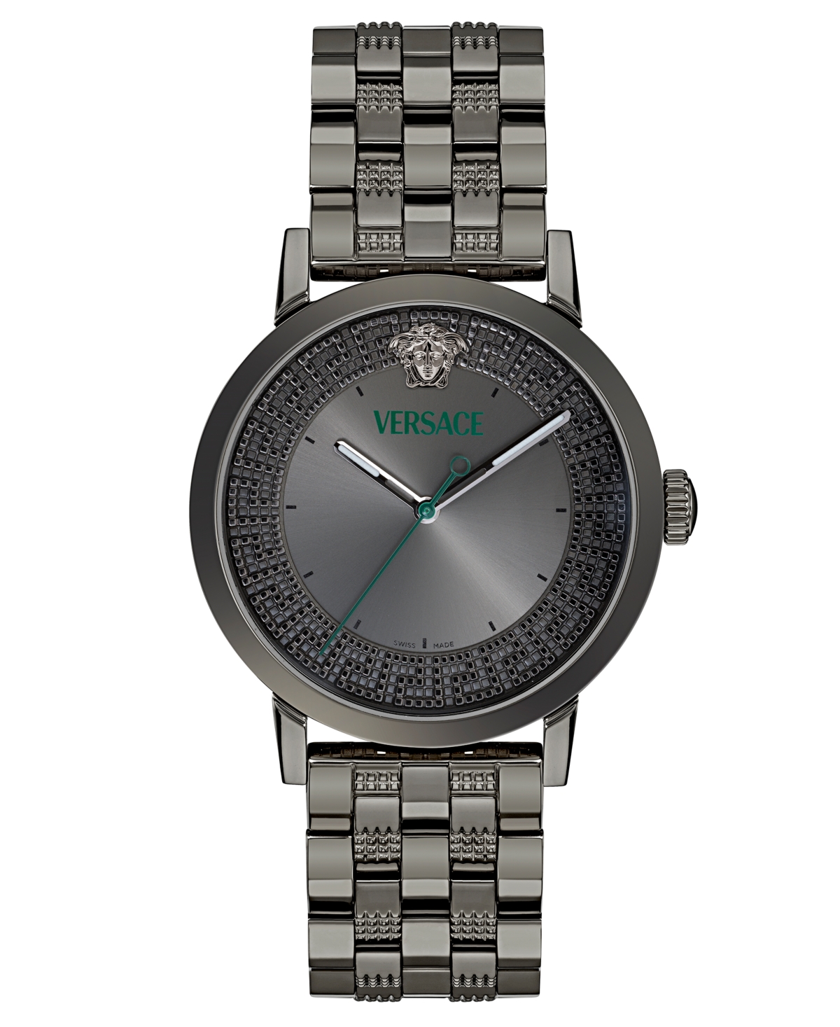 Click here for Versace Mens Swiss Albireo Gunmetal Ion Plated Bra... prices