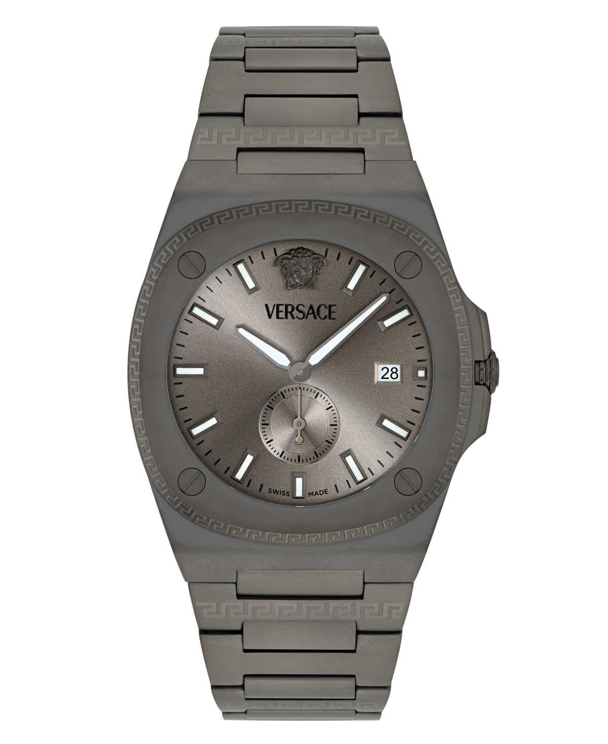 Click here for Versace Mens Swiss Tolomeo Gunmetal Ion Plated Bra... prices