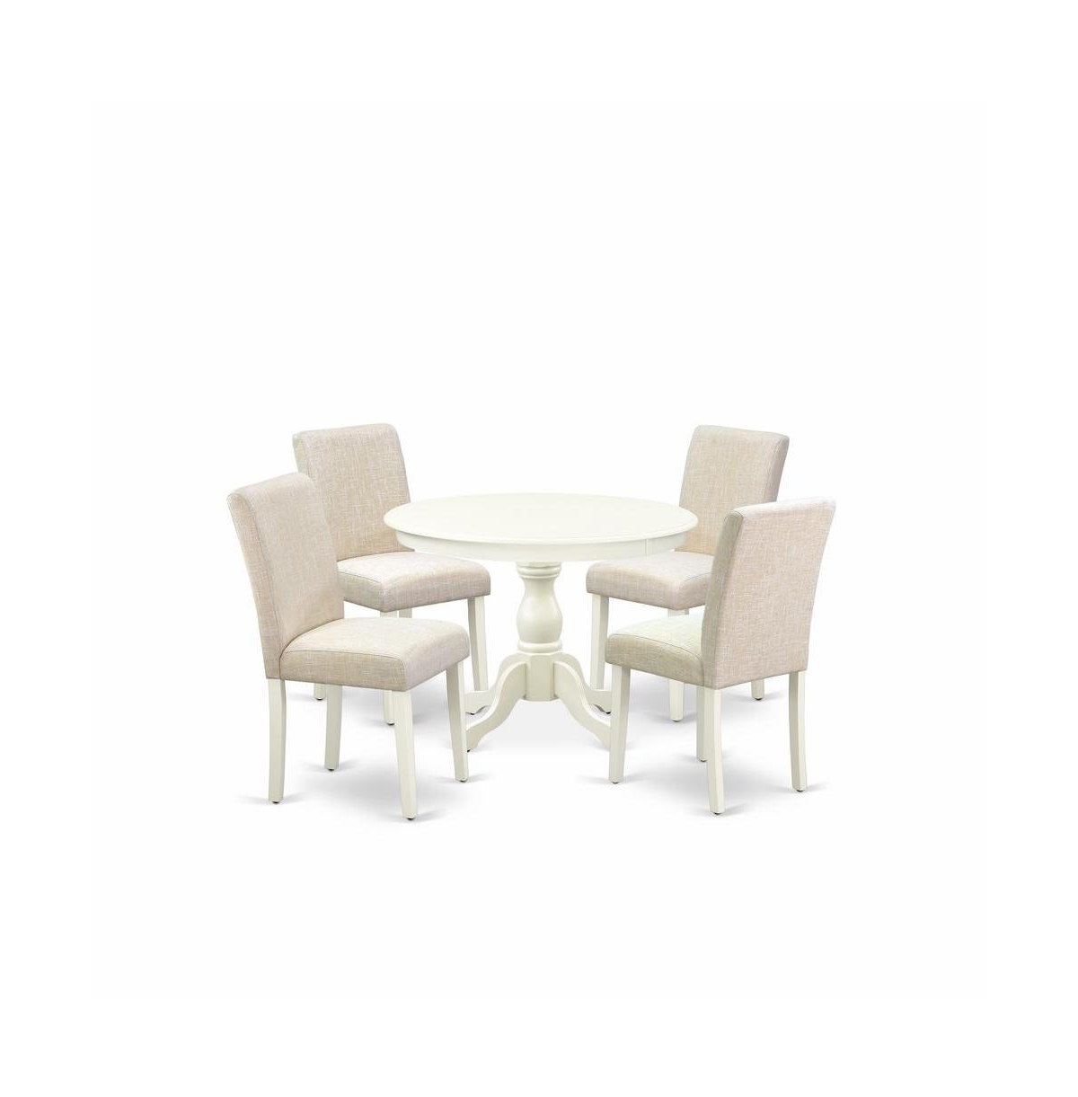 Click here for East West Furniture 5 Piece Kitchen Table Set - Li... prices