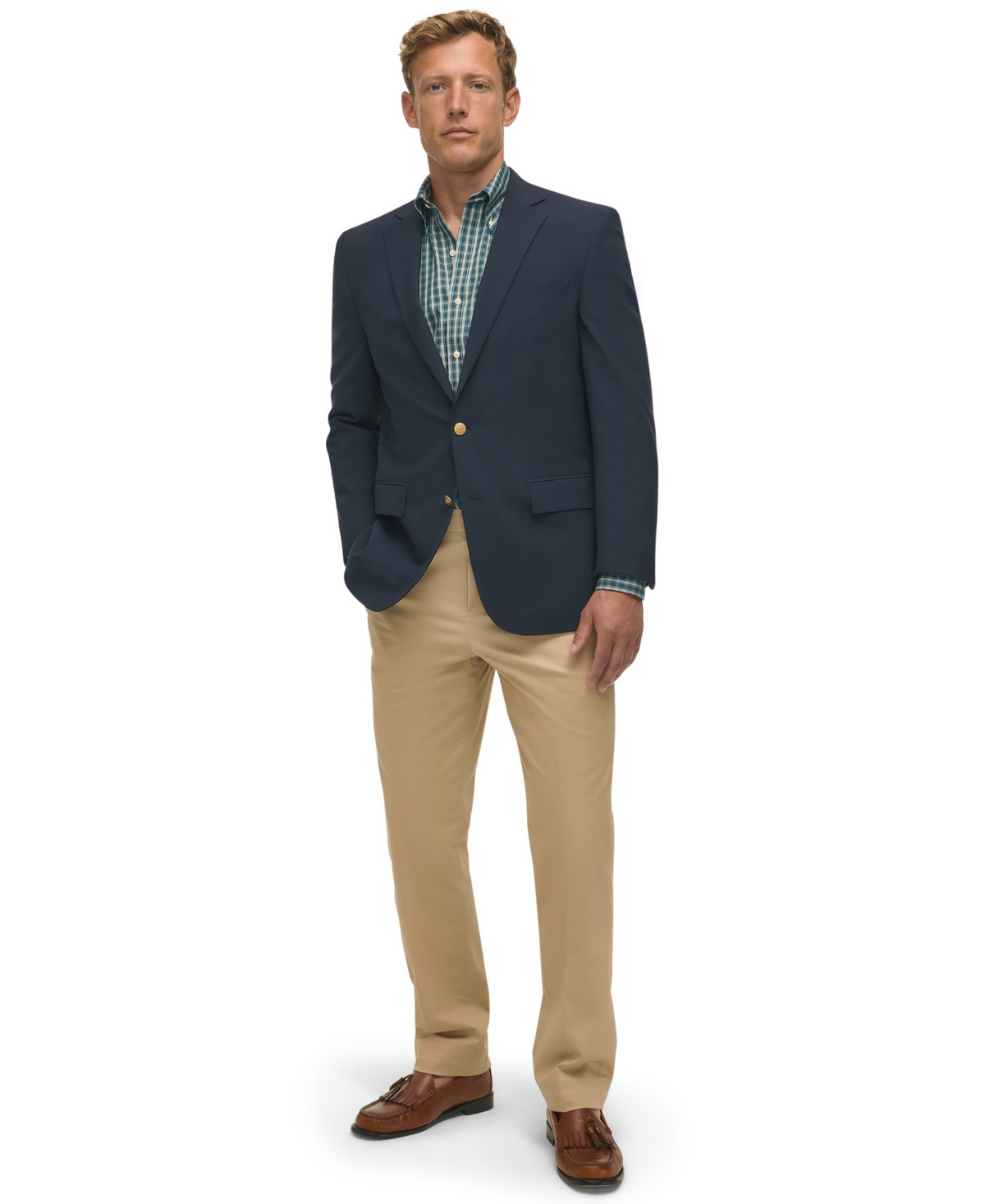 Click here for B by Brooks Brothers Mens Classic-Fit Cotton Stret... prices