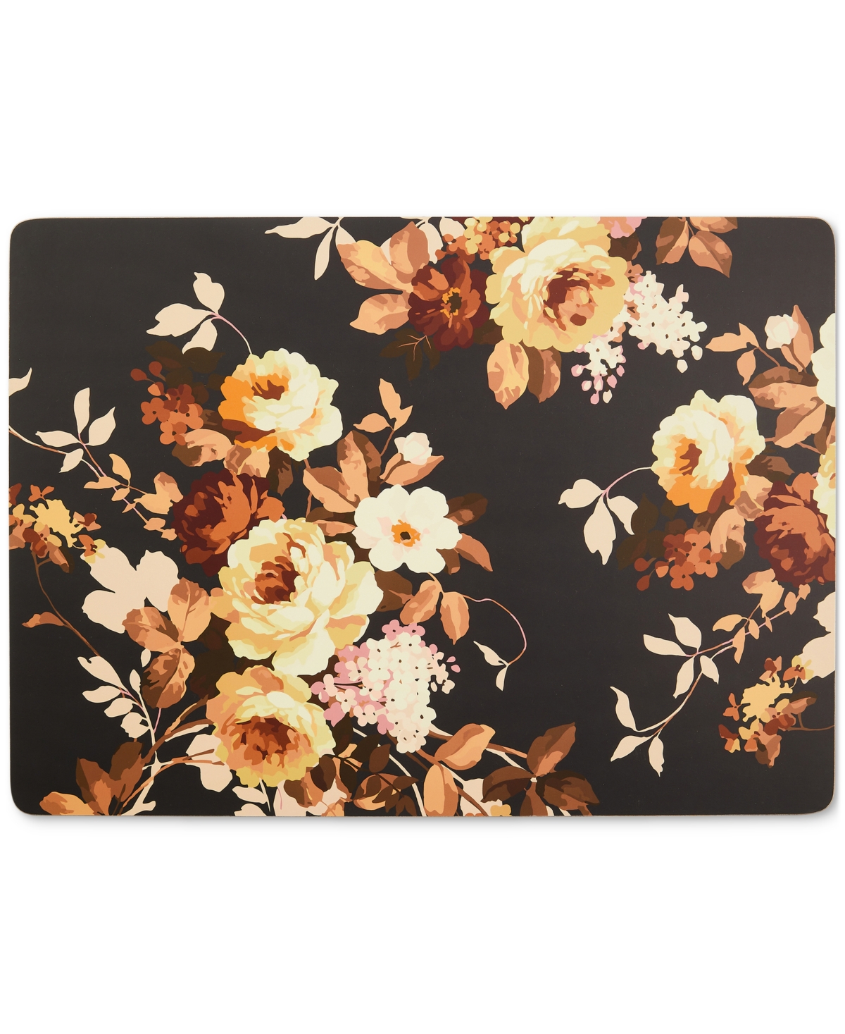 Click here for MacKenzie-Childs Wild Rose Brown Cork Back Placema... prices