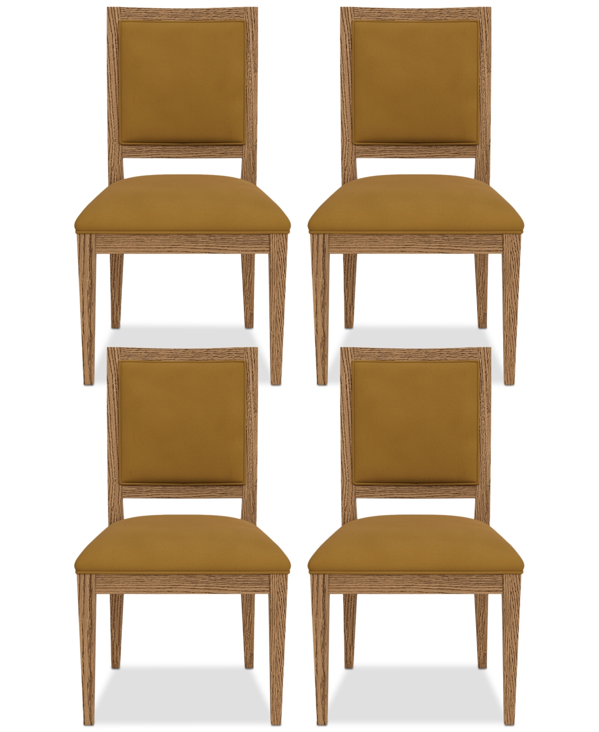 Click here for Everleigh 4 Pc. Upholstered Back Side Chair - Nutm... prices