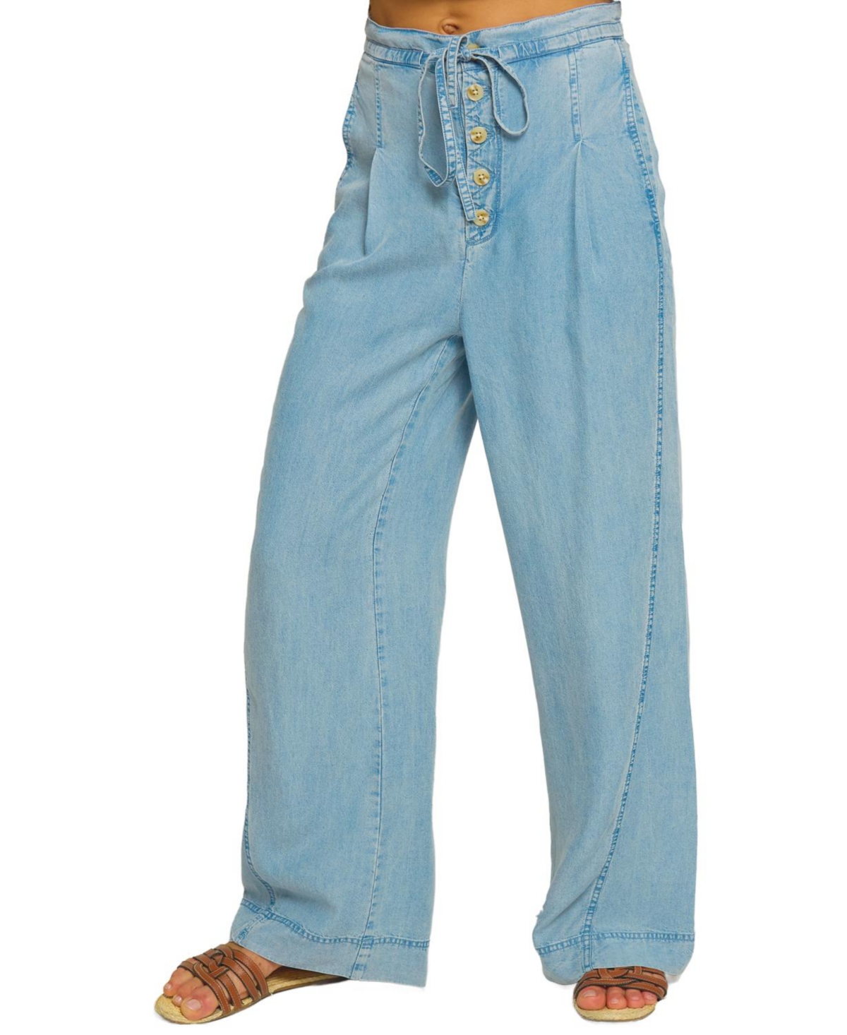 Click here for Central Park West Womens Mid Rise Wide Leg Pant -... prices