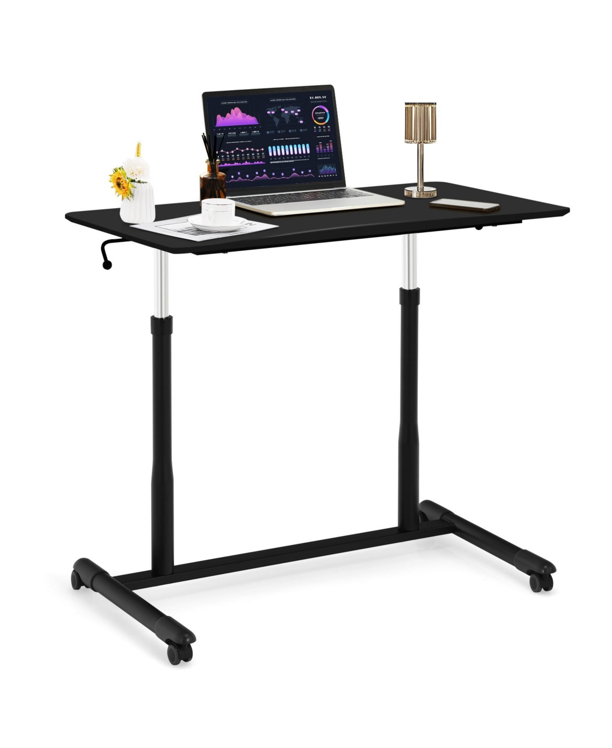 Click here for Mecale Height Adjustable Computer Desk Sit to Stan... prices