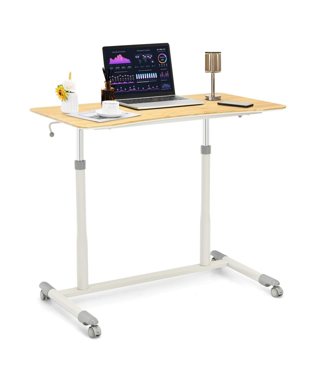 Click here for Mecale Height Adjustable Computer Desk Sit to Stan... prices